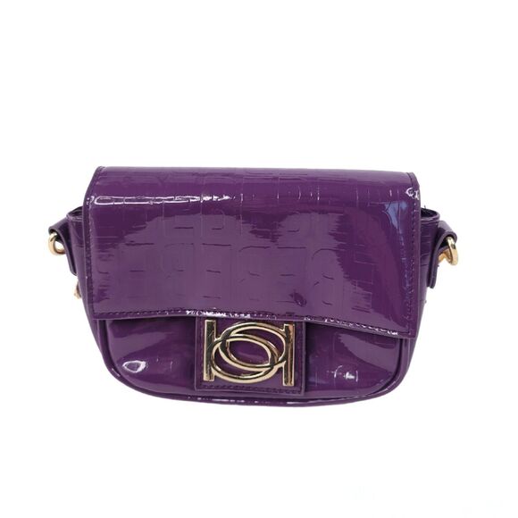 bebe | Bags | Bebe Handbag Logo Faux Patent Leather Glossy Small Purse ...